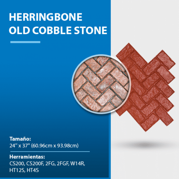 MOLDE HERRINGBONE OLD COBBLE STONE - Stancolor®